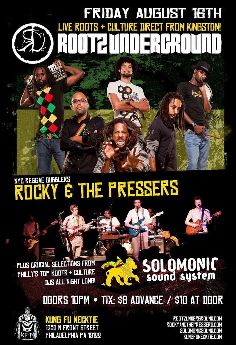 Rootz Underground @ Kung Fu Necktie – Worship Recordings